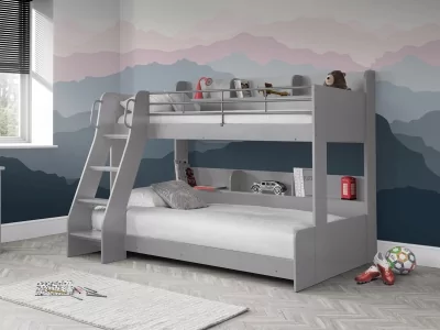 Julian Bowen Domino Triple Sleeper Bunk Bed Grey